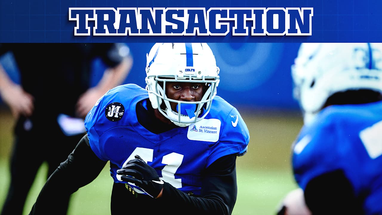 Colts release DB David Long Jr. from practice squad; sign LB Chad Muma ...