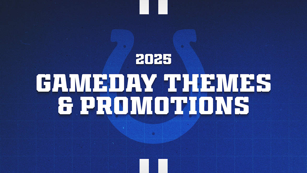 Just Announced! Colts 2025 Gameday Themes