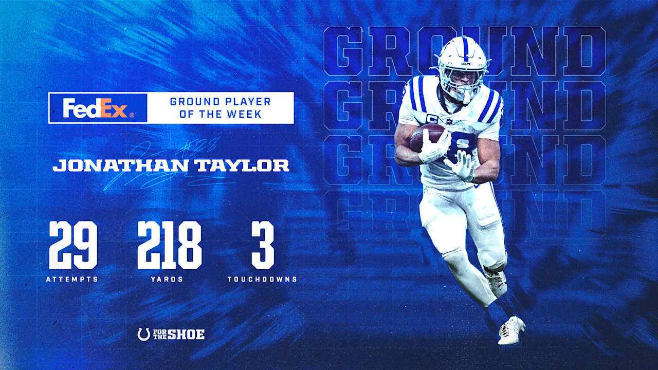 Jonathan Taylor voted Week 16 FedEx Ground Player of the Week