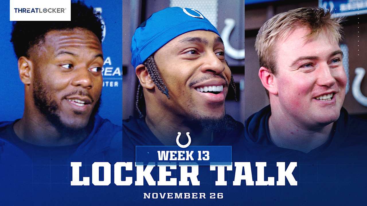 Week 13 Locker Talk: Zaire Franklin, Jonathan Taylor and Bernhard Raimann