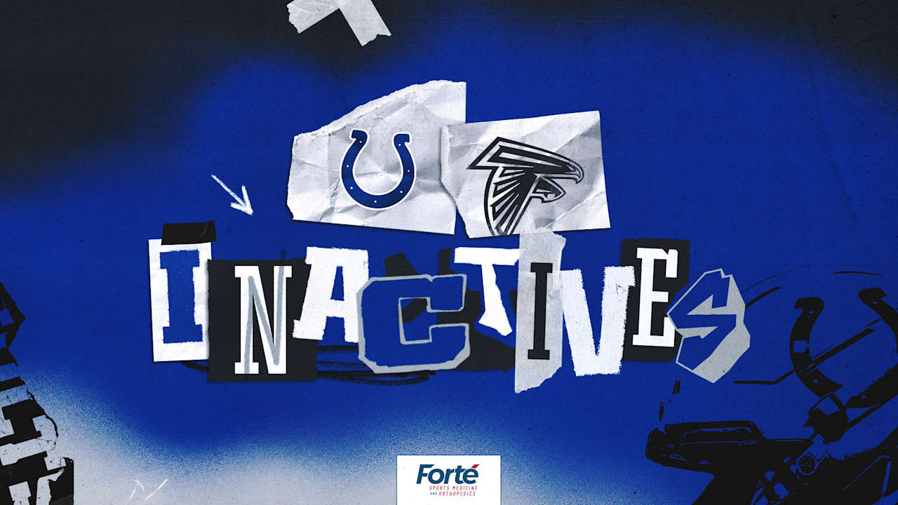 Colts announce 7 inactive players for Week 10 game vs. Atlanta Falcons