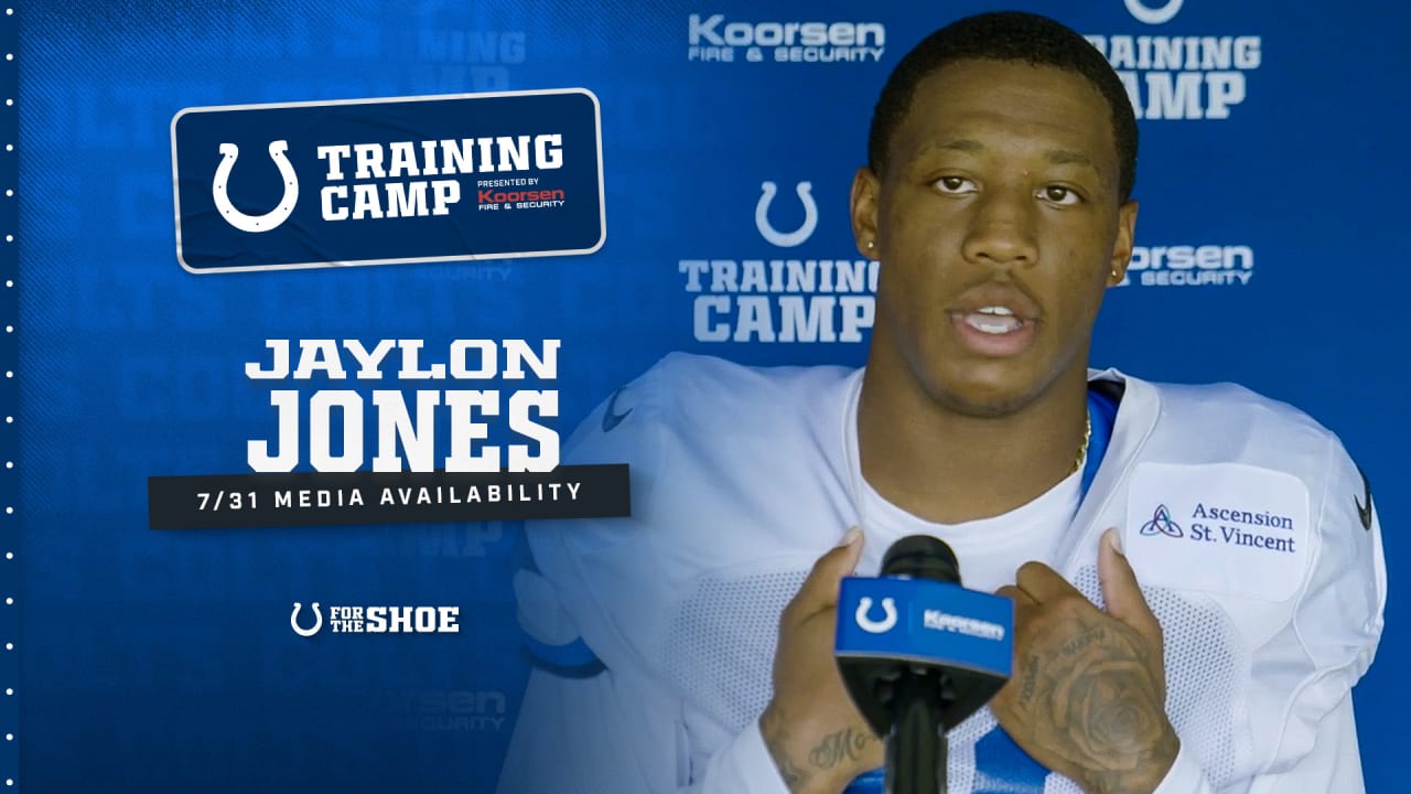 Jaylon Jones: Training camp media availability, July 31