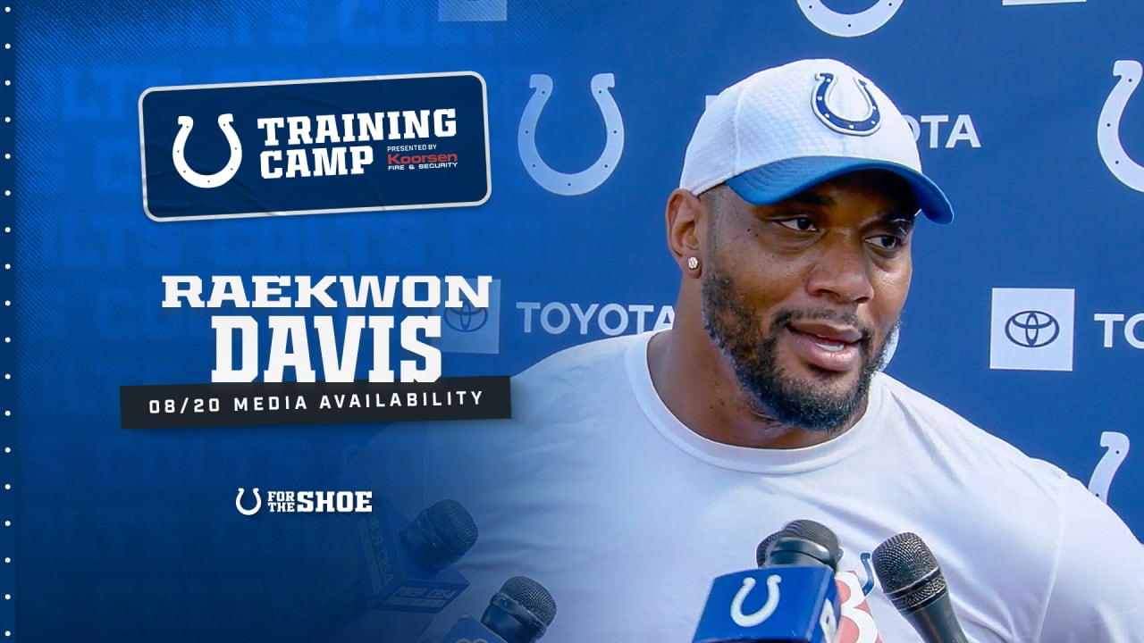 Raekwon Davis: Training camp media availability, August 20