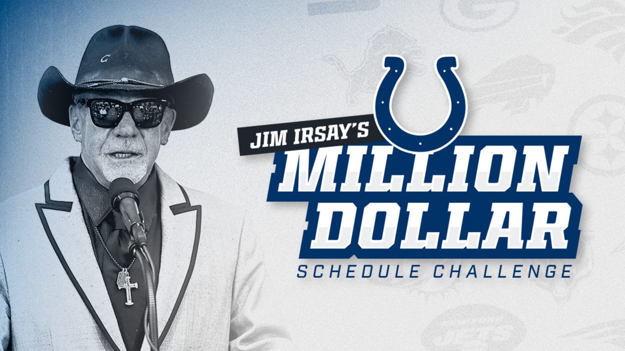Jim Irsay Announces Million Dollar Schedule Challenge!