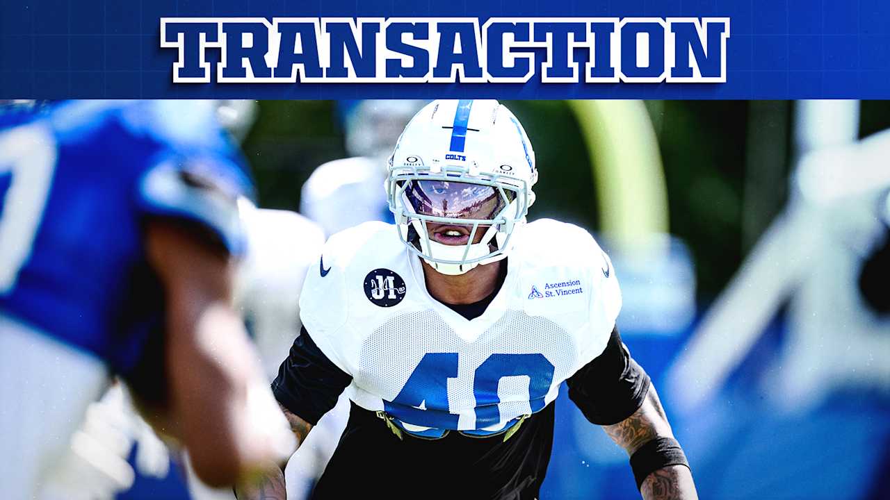 Colts activate CB Jaylon Jones from IR; sign CB Cameron Mitchell to 53 ...