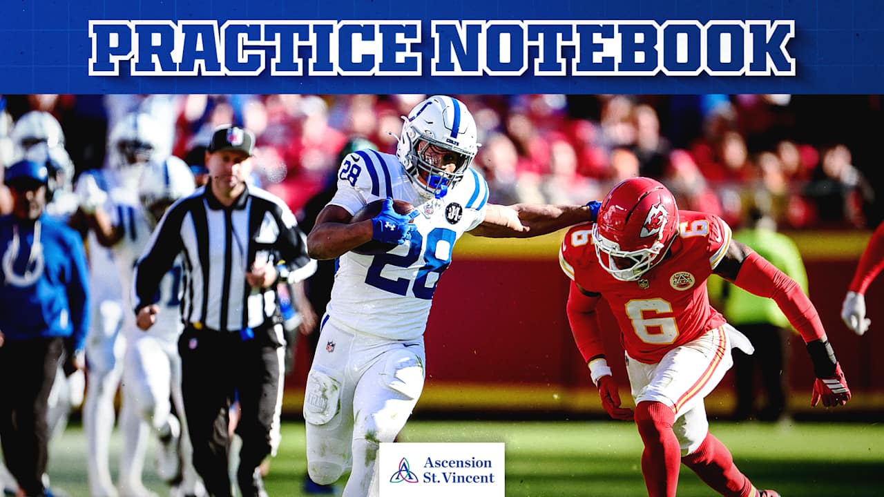 Practice Notebook: Daniel Jones, Jonathan Taylor preparing to face ...