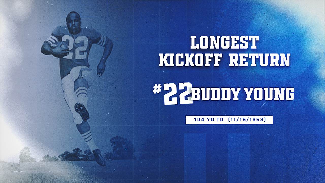Longest Kickoff Return - Buddy Young