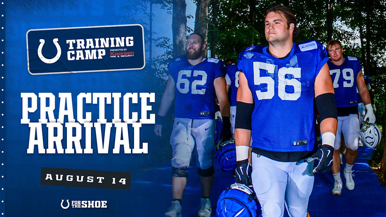 2025 Colts Training Camp: Practice arrival, August 14