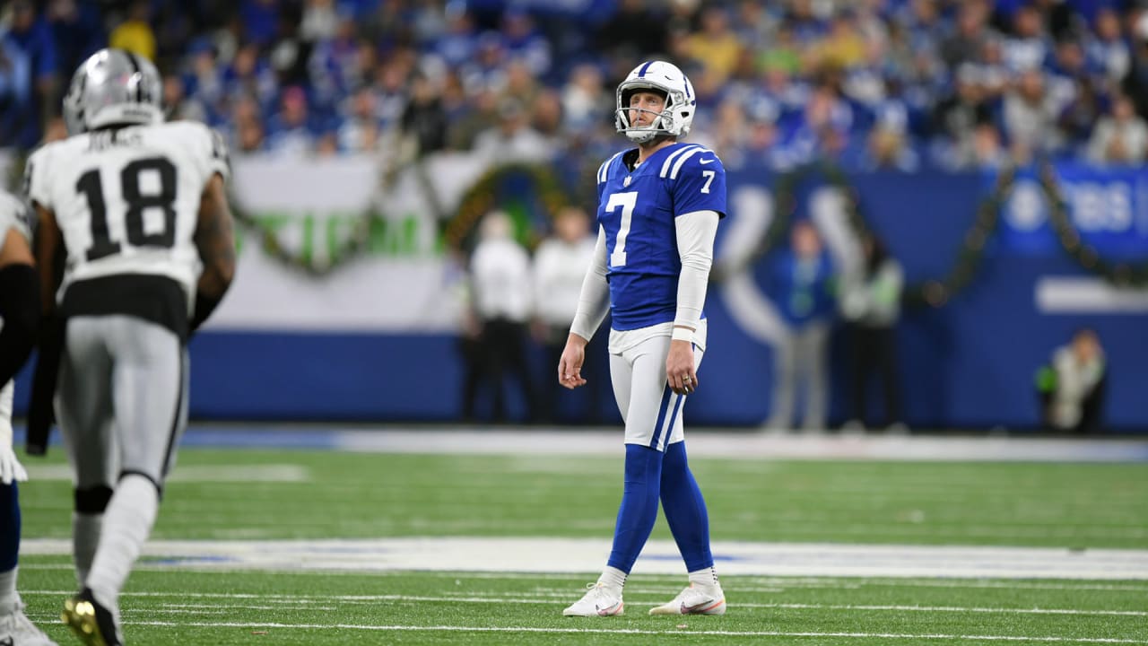 Highlight Matt Gays 45 Yard Field Goal Extends Colts Lead To 10 Points Vs Raiders