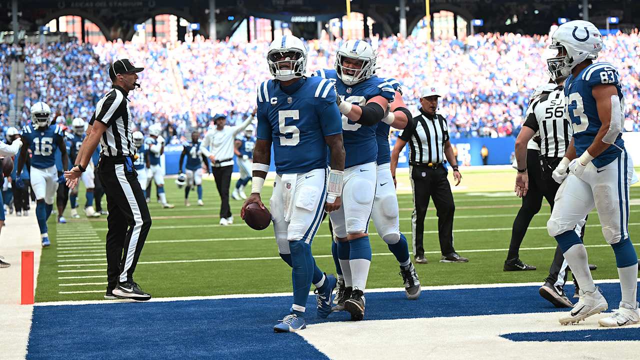 HIGHLIGHT: Anthony Richardson rushes for a 3-yard touchdown vs. Houston ...
