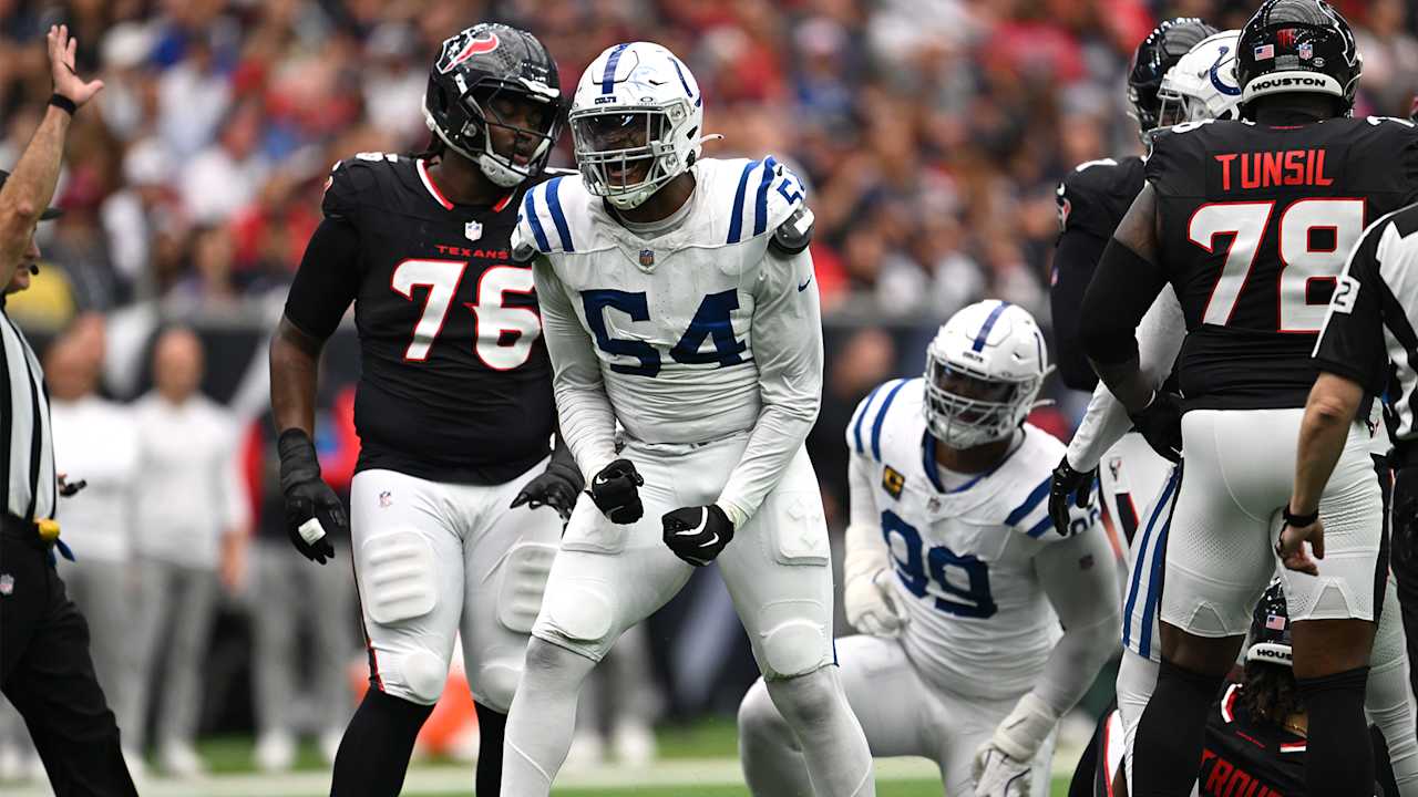 HIGHLIGHT: Colts collapse pocket as Dayo Odeyingbo drops Stroud for sack