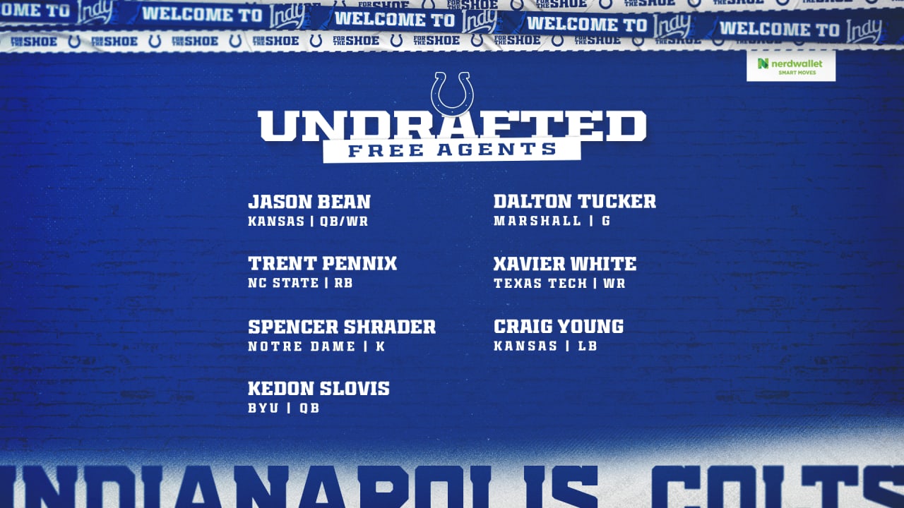Colts sign 7 undrafted free agents