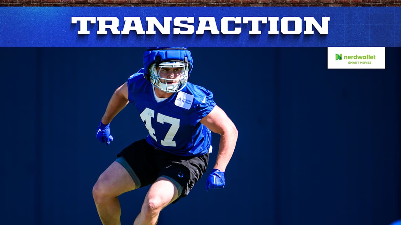 Colts elevate LB Liam Anderson, DB Kelvin Joseph to active roster from ...