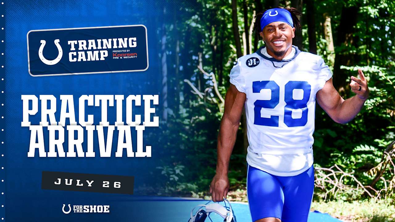 2025 Colts Training Camp: Practice arrival, July 26