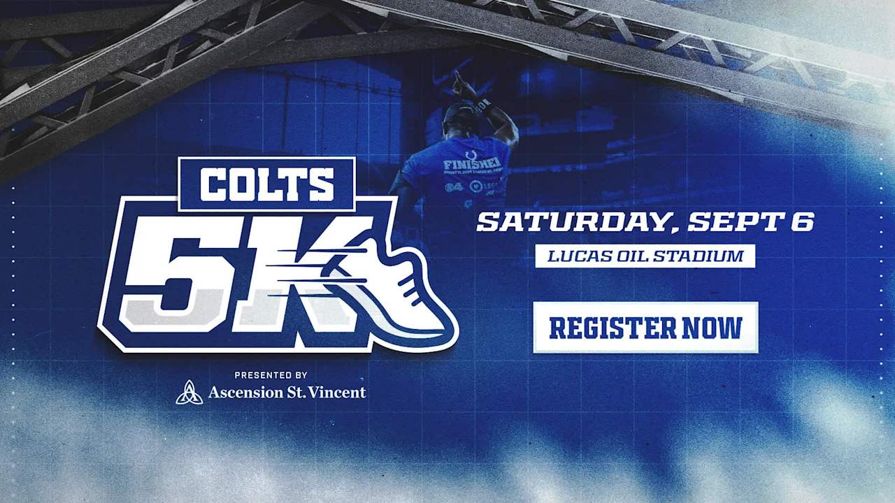 Colts to host 13th Annual 5K Run/Walk, Blue's Fun Run on Sept. 6