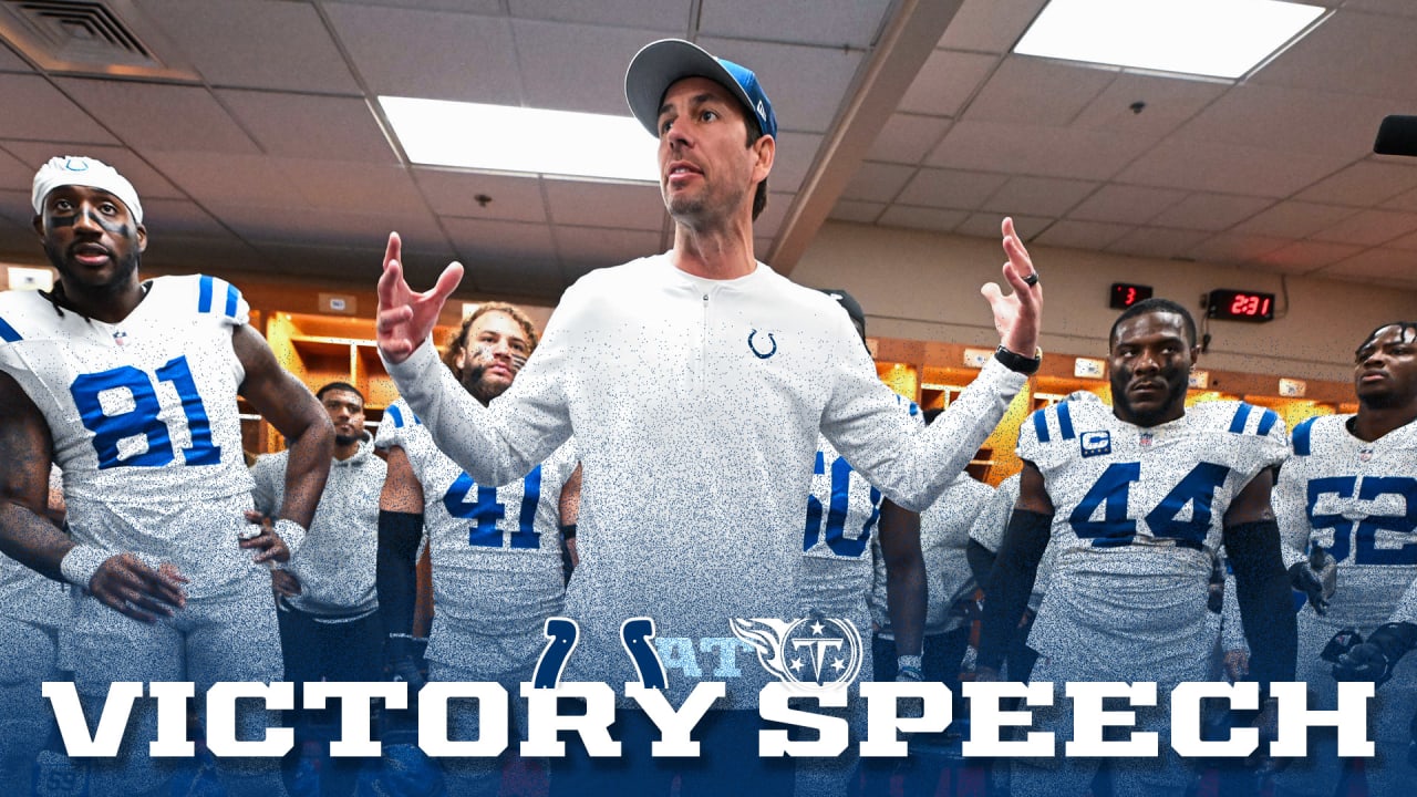 Victory Speech: Colts at Titans