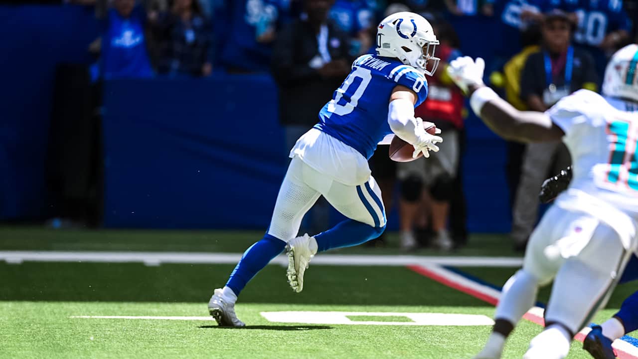 HIGHLIGHT | Camryn Bynum secures his first INT as a Colt against Tua ...