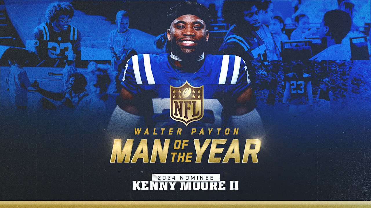 Colts Nominate CB Kenny Moore II for 2024 Walter Payton Man of the Year Award
