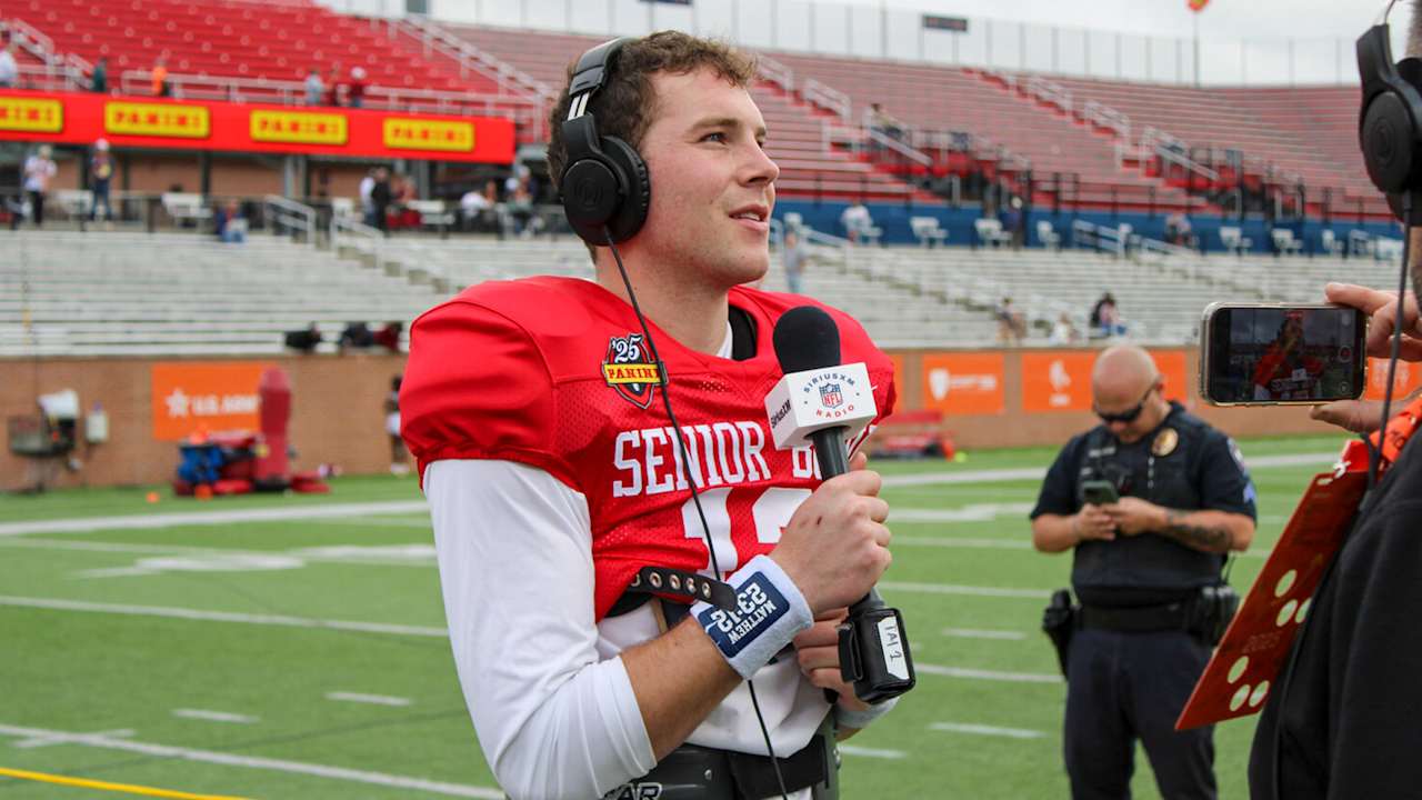 Riley Leonard reflects on Senior Bowl performance