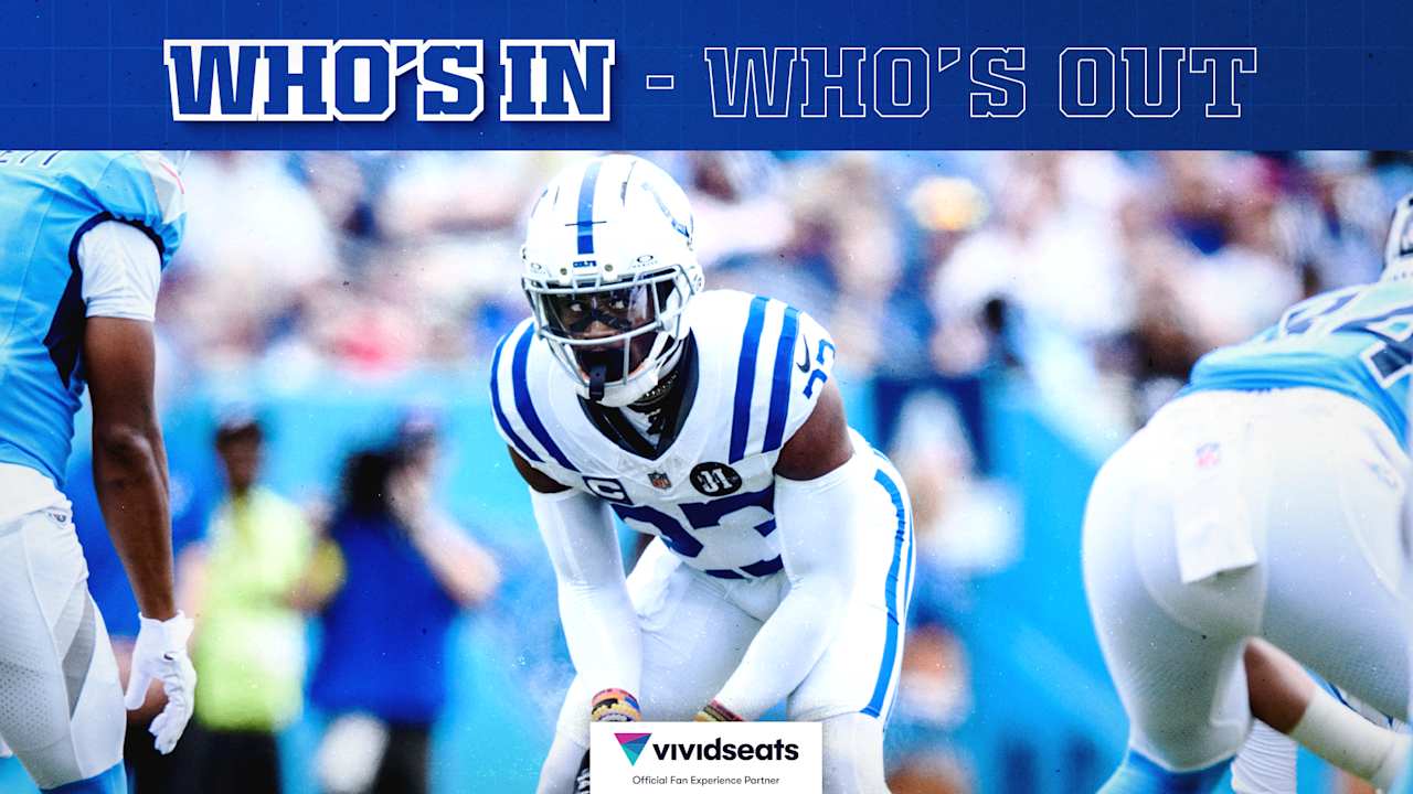 Colts rule out RB Tyler Goodson, CB Kenny Moore II for Week 6 game vs. Arizona Cardinals; WR ...