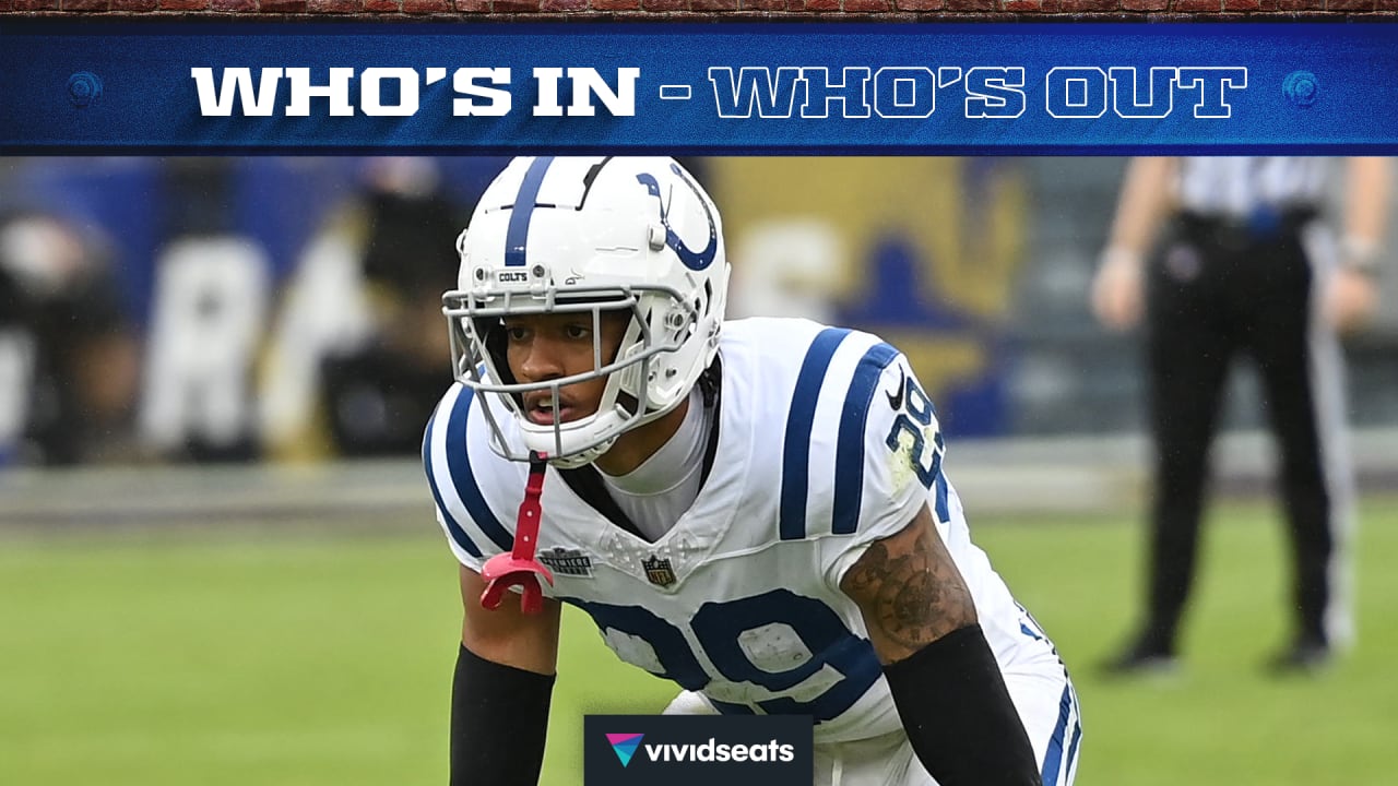 Colts rule out CB JuJu Brents, T Braden Smith for Week 9 game vs. Carolina Panthers