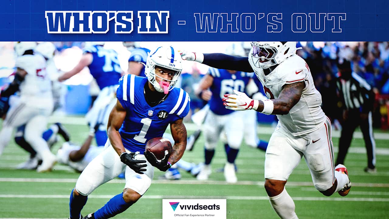 Colts rule out WRs Josh Downs and Ashton Dulin, CB Charvarius Ward Sr. for Week 7 game vs. Los ...
