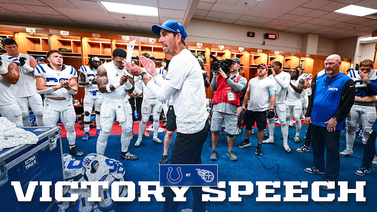 Victory Speech: Colts at Titans, Week 6