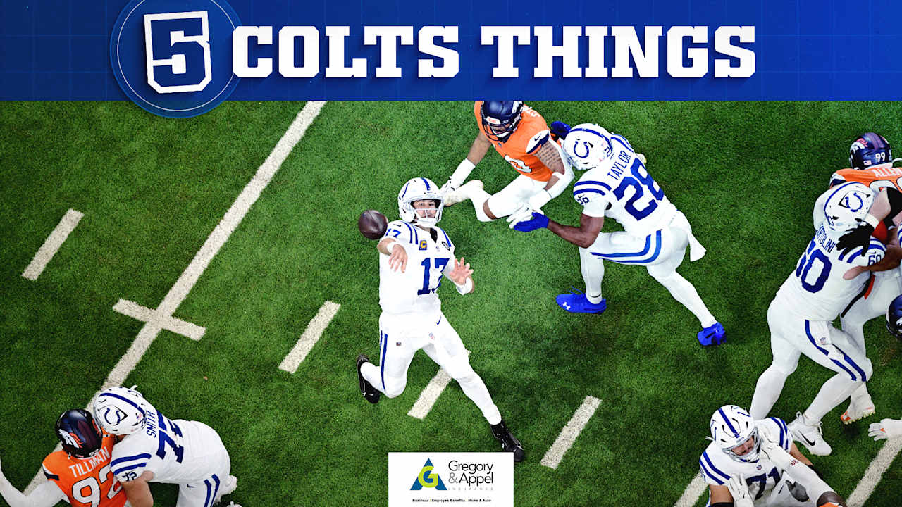 5 Colts Things: Daniel Jones handles Broncos' pressure, Jonathan Taylor ...