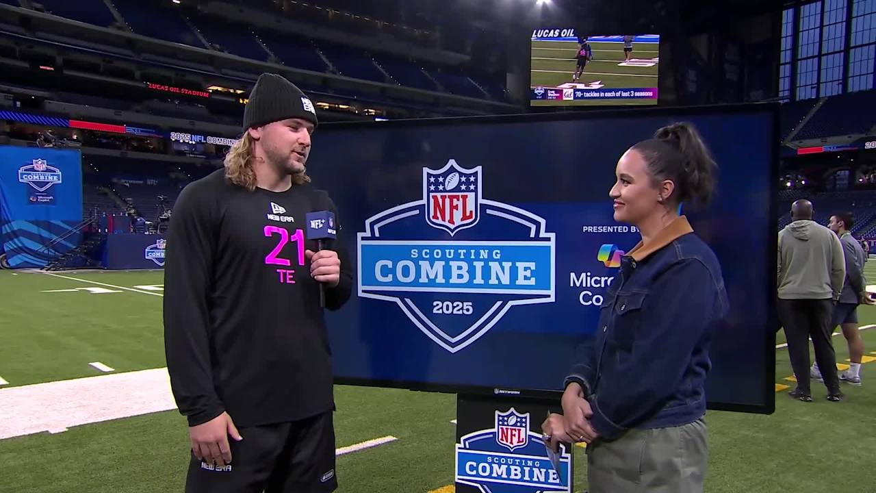 Tyler Warren at the NFL Combine: Breaking down popular trick play vs. USC