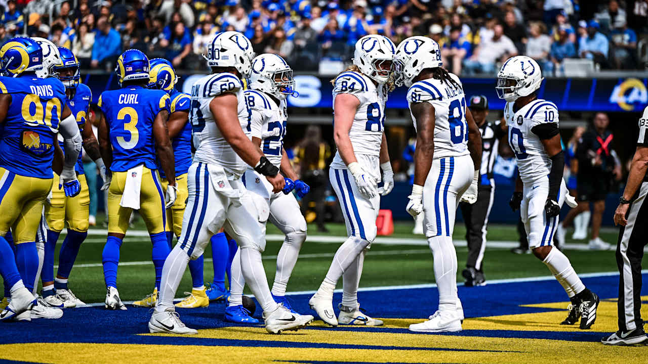 HIGHLIGHT | Tyler Warren FIRST NFL touchdown vs. Los Angeles Rams