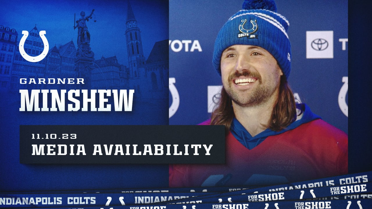 Gardner Minshew: Media availability, Colts at Patriots in Germany