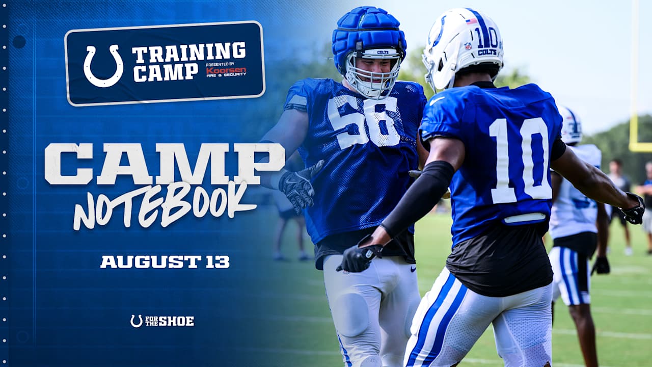 Emptying the training camp notebook: Colts' QB competition remains close, Adonai Mitchell keeps ...