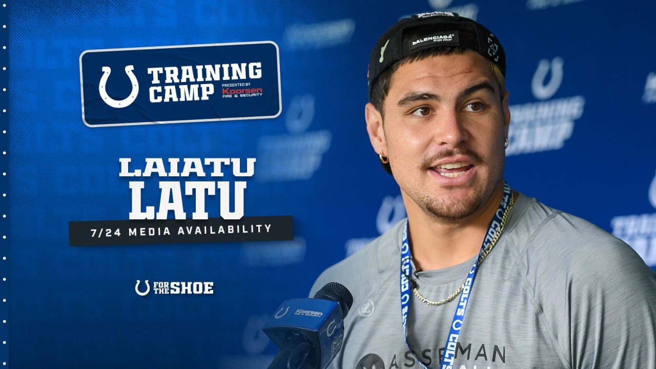 Laiatu Latu: Training camp media availability, July 24