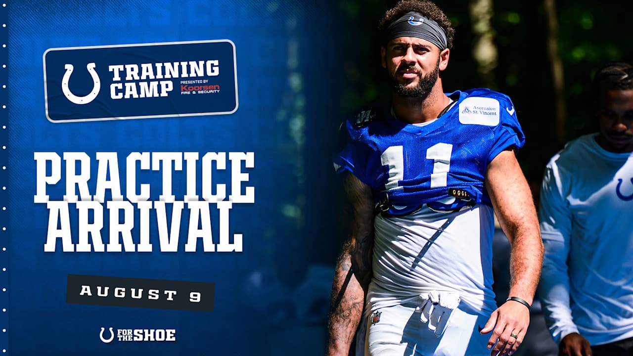 2025 Colts Training Camp: Practice arrival, August 9