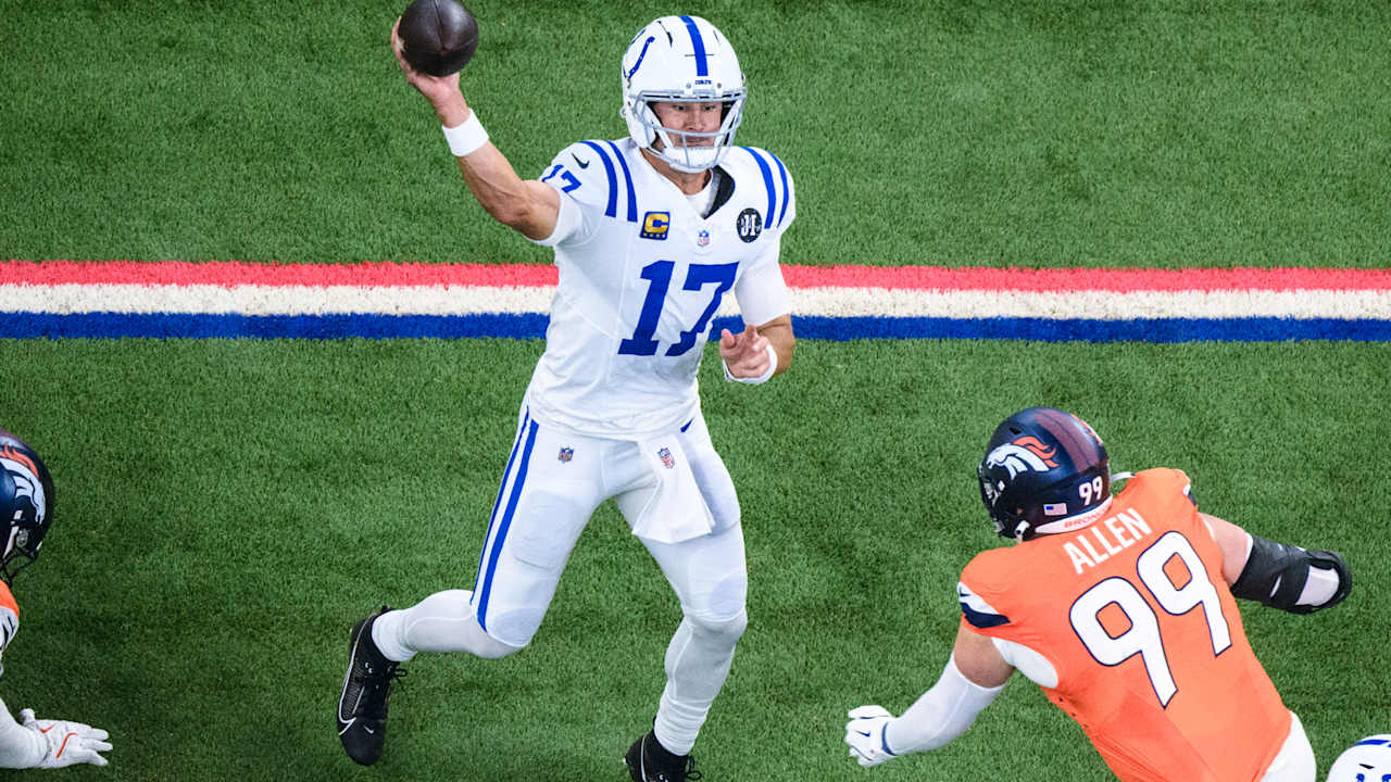 How Colts QB Daniel Jones is handling near-historic level of blitzes to ...