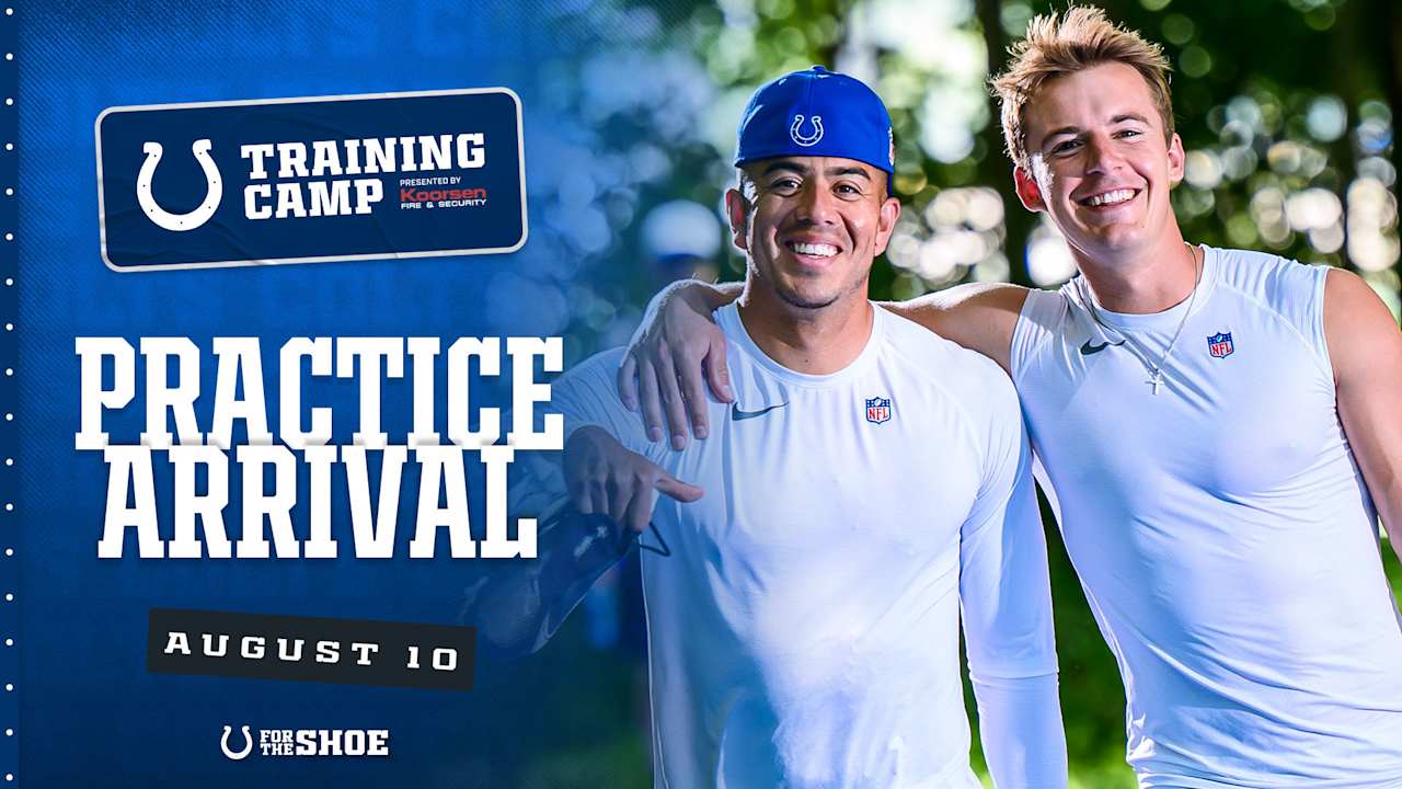 2025 Colts Training Camp: Practice arrival, August 10
