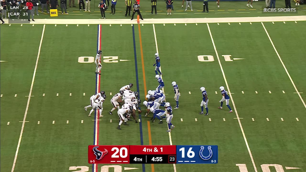 HIGHLIGHTS | Colts' defense comes up BIG on fourth down stop against Texans