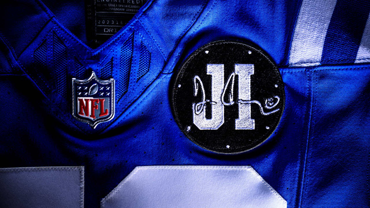 Take a closer look at the jersey patch honoring Colts Owner and CEO Jim ...