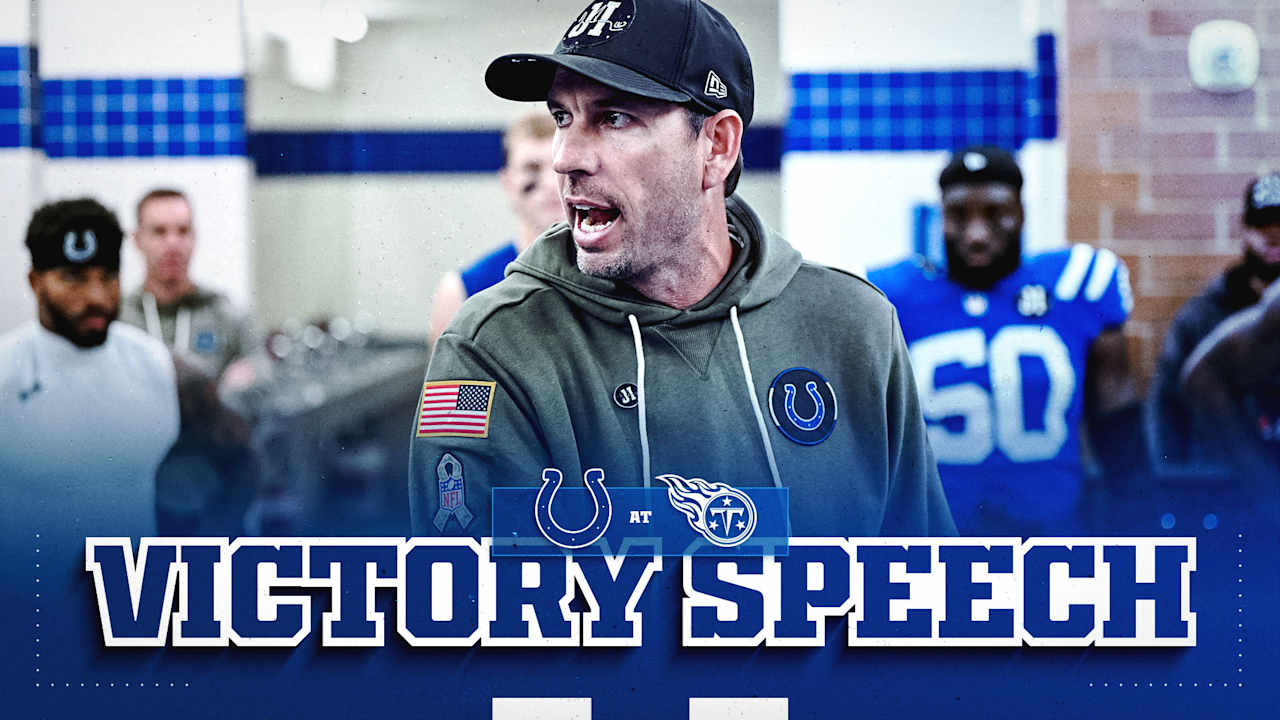 Victory Speech: Colts vs Titans | Week 8