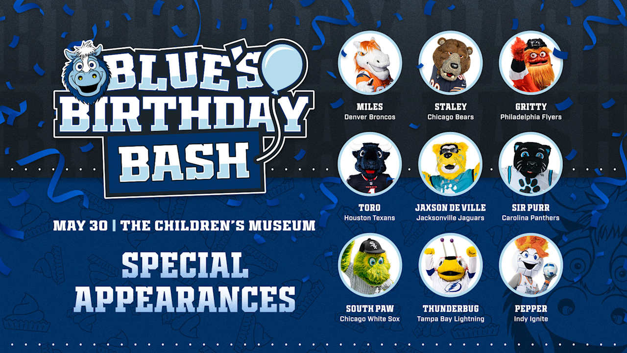 Colts announce mascot lineup for Blue's Birthday Bash