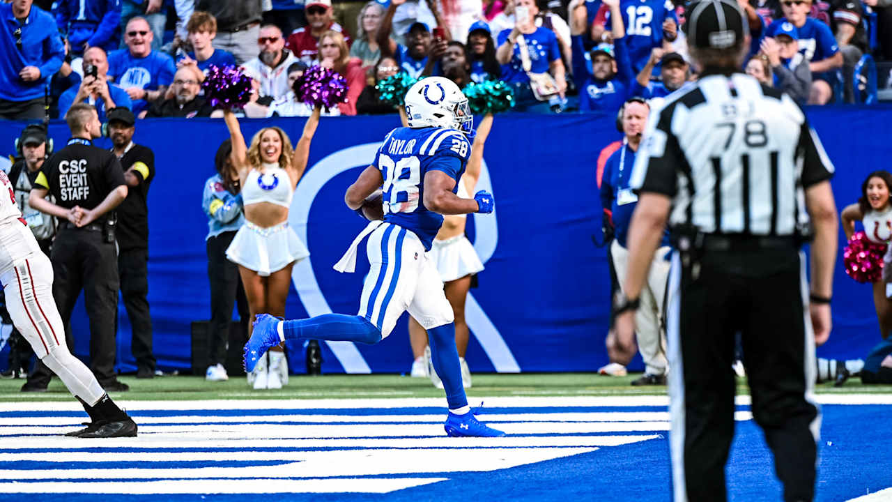 HIGHLIGHT | Jonathan Taylor TOUCHDOWN gives Colts 31-27 lead vs. Cardinals