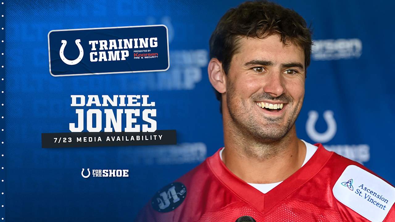 Daniel Jones: Training camp media availability, July 23