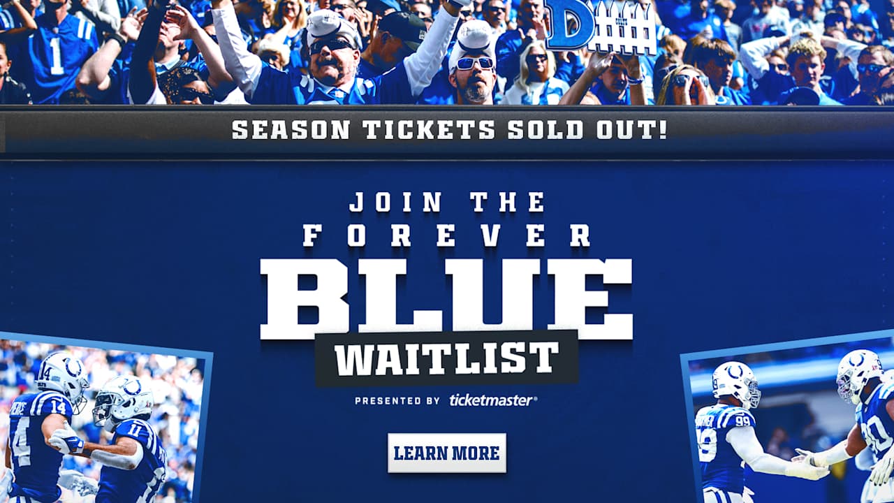 Colts season tickets sold out for 2025 season. Fans can join 'Forever ...