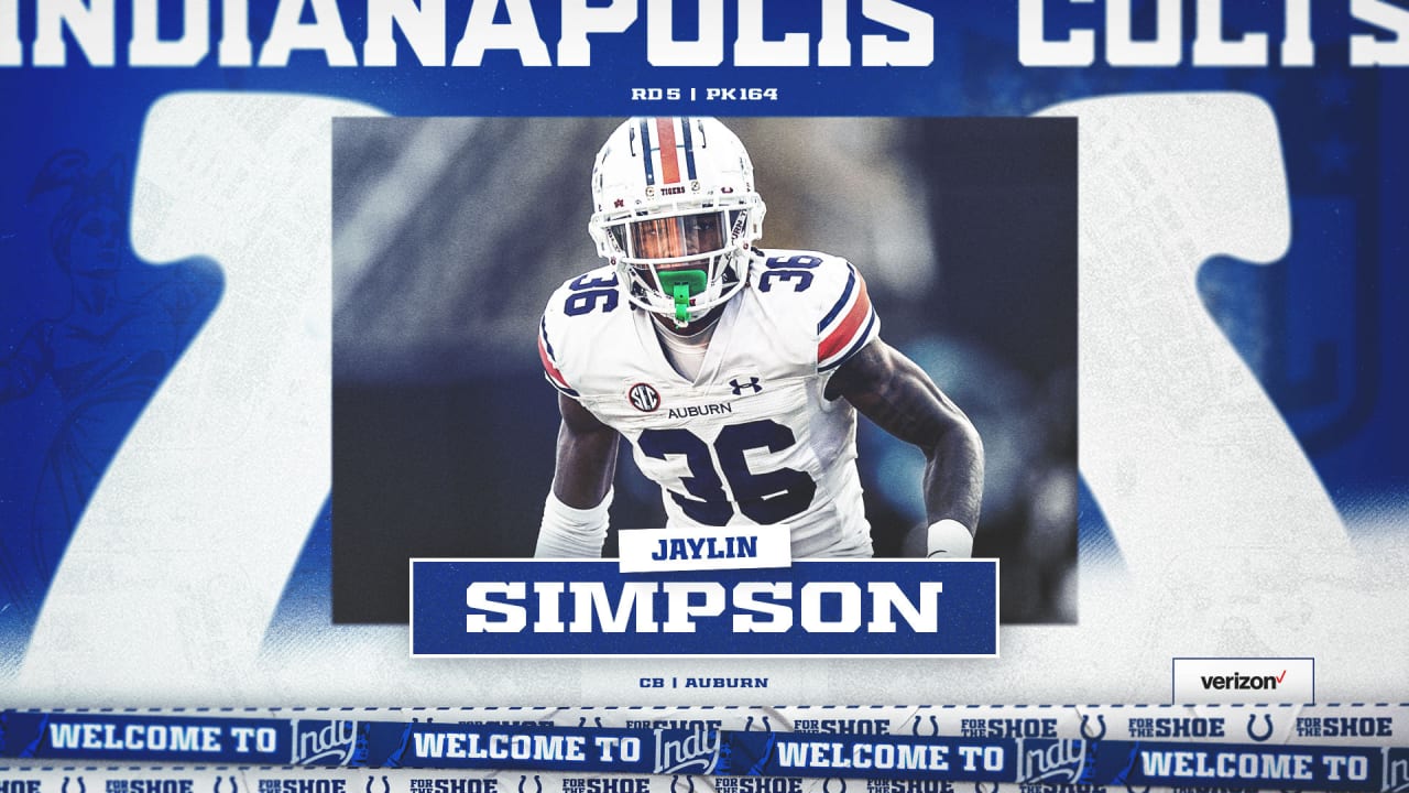 Colts select in Auburn CB Jaylin Simpson in fifth round of 2024 NFL Draft