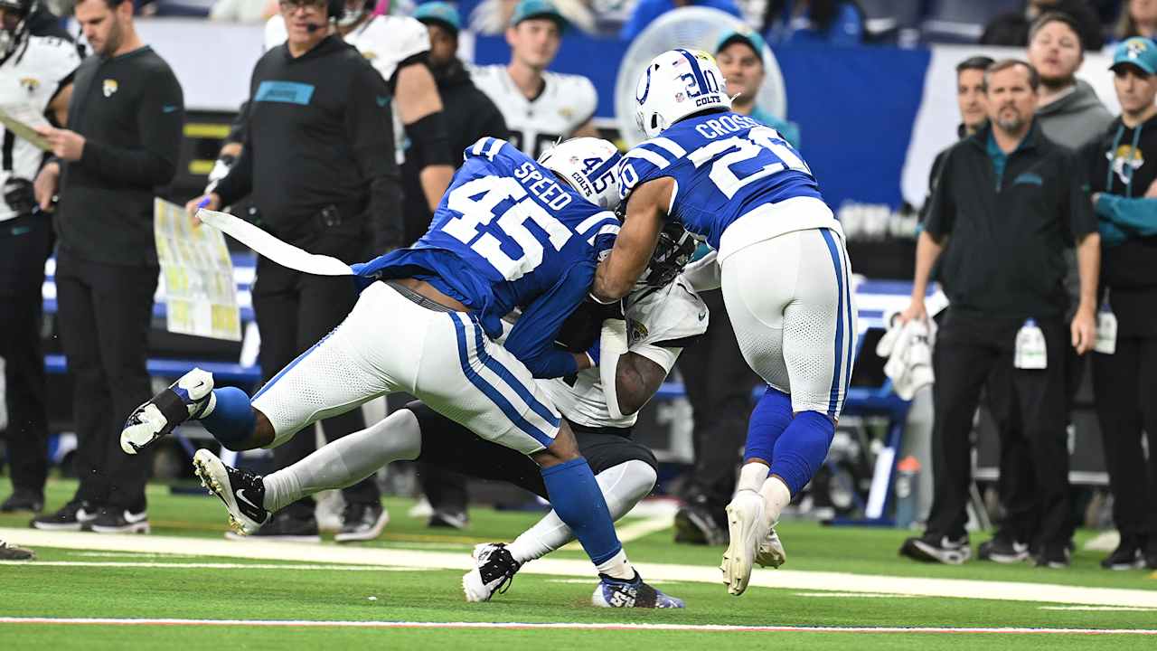 HIGHLIGHT: EJ Speed and Nick Cross fly downfield for a massive TFL on ...