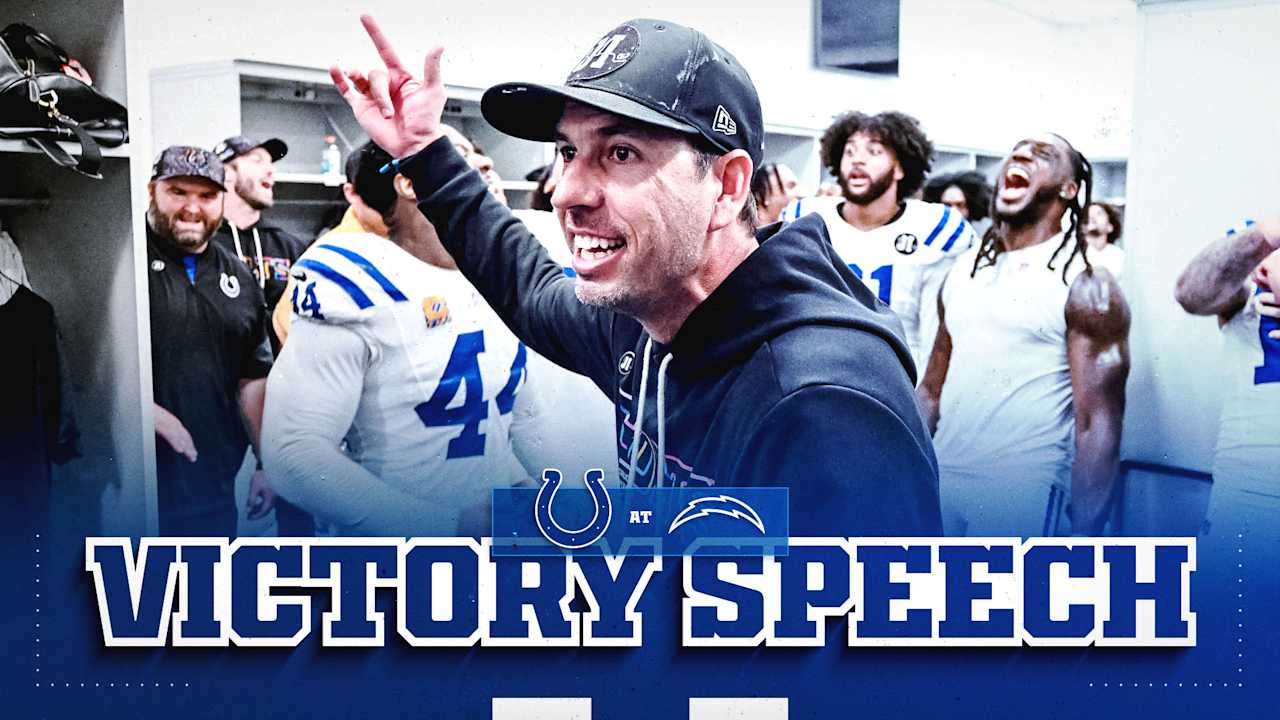 Victory Speech: Colts at Chargers | Week 7