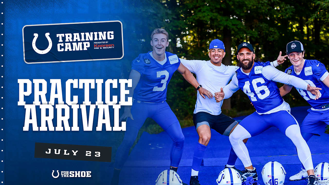 2025 Colts Training Camp: Practice arrival, July 23