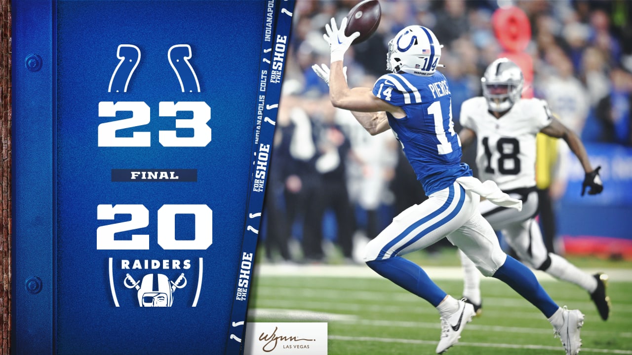 Colts keep playoff hopes alive with New Year's Eve win over Las Vegas
