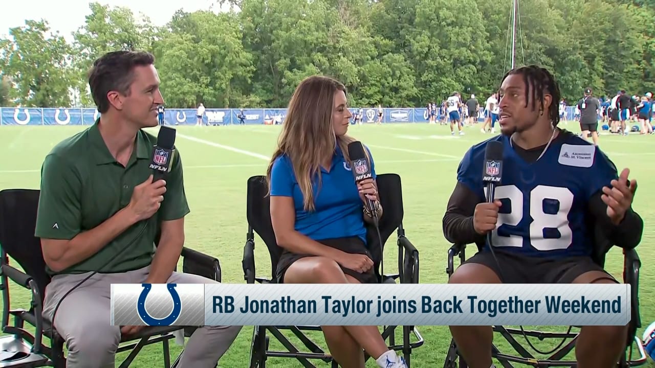 Jonathan Taylor talks to Larra Overton and Rhett Lewis about Colts ...