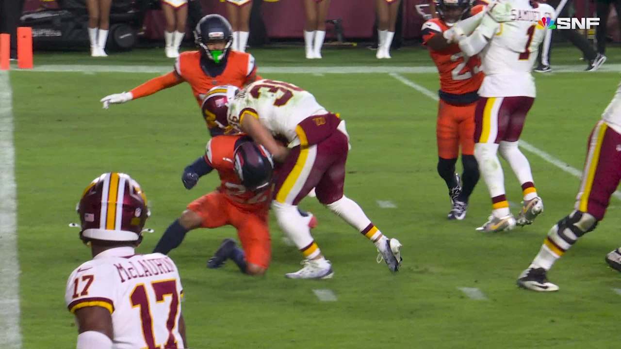 Chris Rodriguez's fourth TD of 2025 ties Broncos-Commanders game at 6-6
